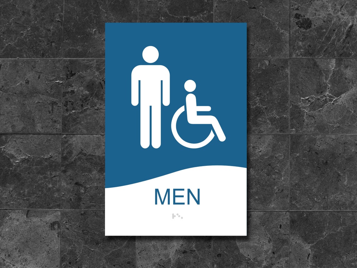 Restroom Sign, ADA Compliant Sign, ADA Signs, ADA Restroom, Business ...