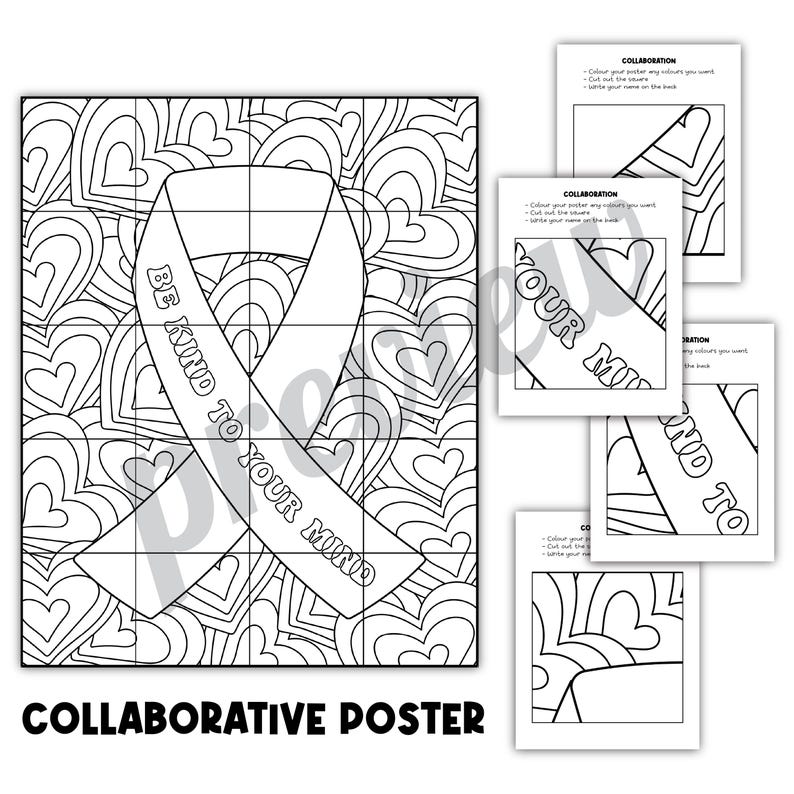 Red Ribbon Week | Be Kind to Your Mind Collaborative Poster Art ...