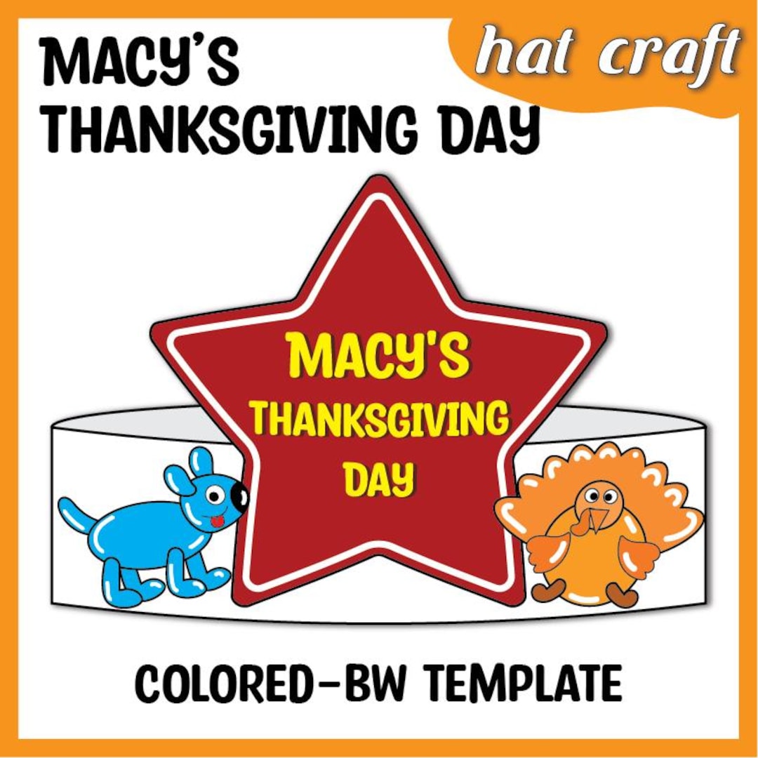 Macy's Thanksgiving Day | Balloons Over Broadway Hat/crown Craft ...