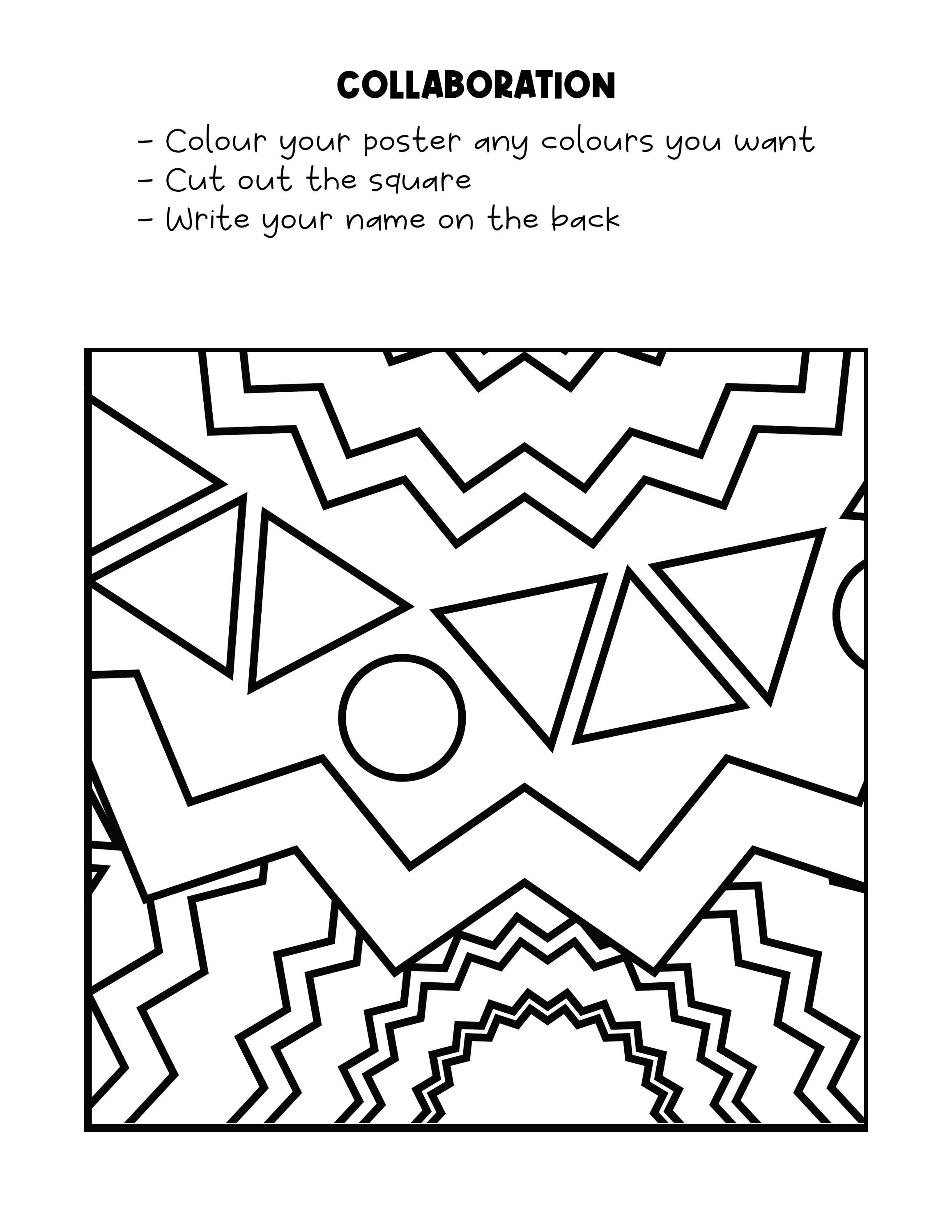 Hispanic Heritage Month Collaborative Poster Art Coloring Pages ...