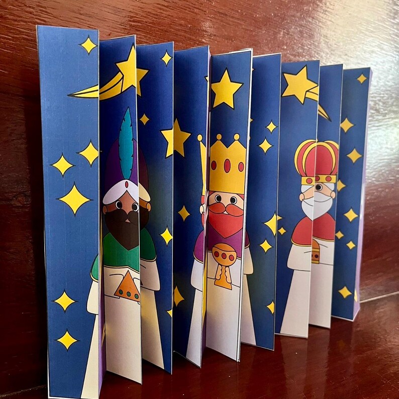 Epiphany Day Agamographs Craft Coloring Art Project, Three Kings Day ...