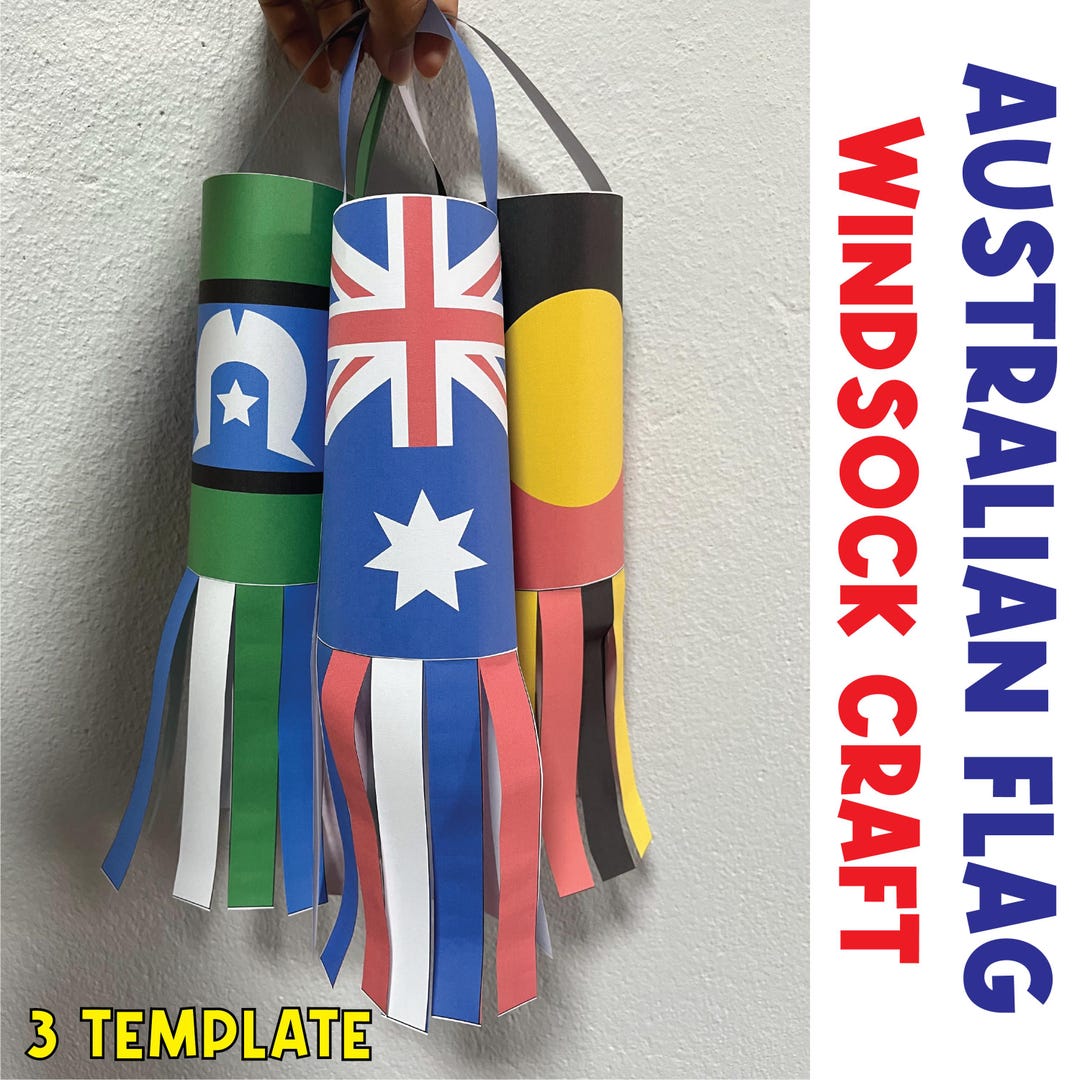 NAIDOC WEEK - Australia Day Activities Flag Windsock Craft | Aboriginal ...