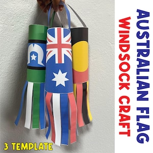 NAIDOC WEEK - Australia Day Activities Flag Windsock Craft | Aboriginal ...