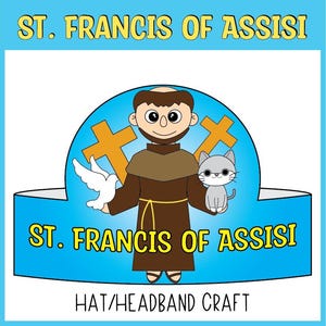 St Francis of Assisi Hat Craft | Crown/headband Printable | Catholic ...