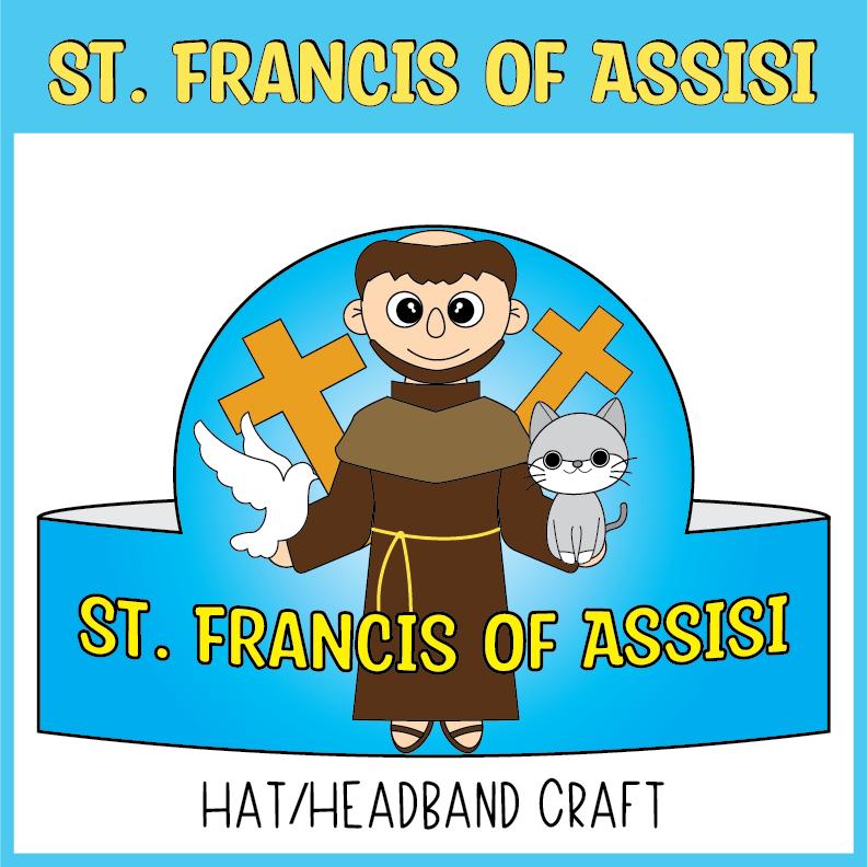 St Francis of Assisi Hat Craft | Crown/headband Printable | Catholic ...