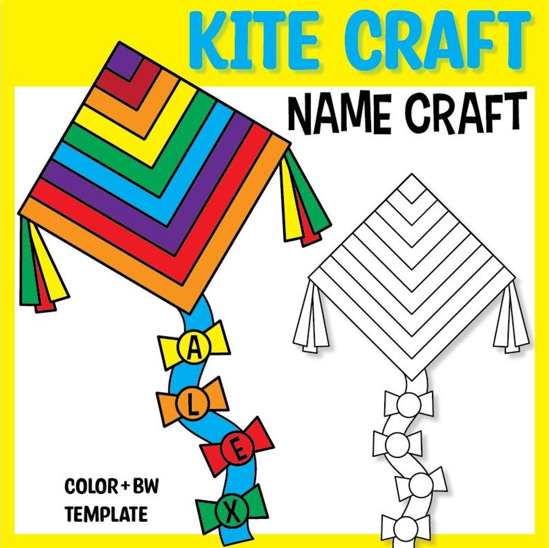 Spring Kite Day Craft | Windy Day Printable Activities Craft | End of ...