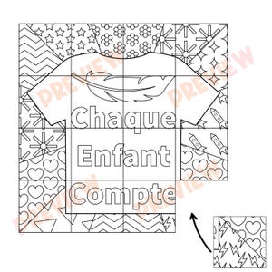 French Orange Shirt Day Collaborative Poster Art Coloring Page ...