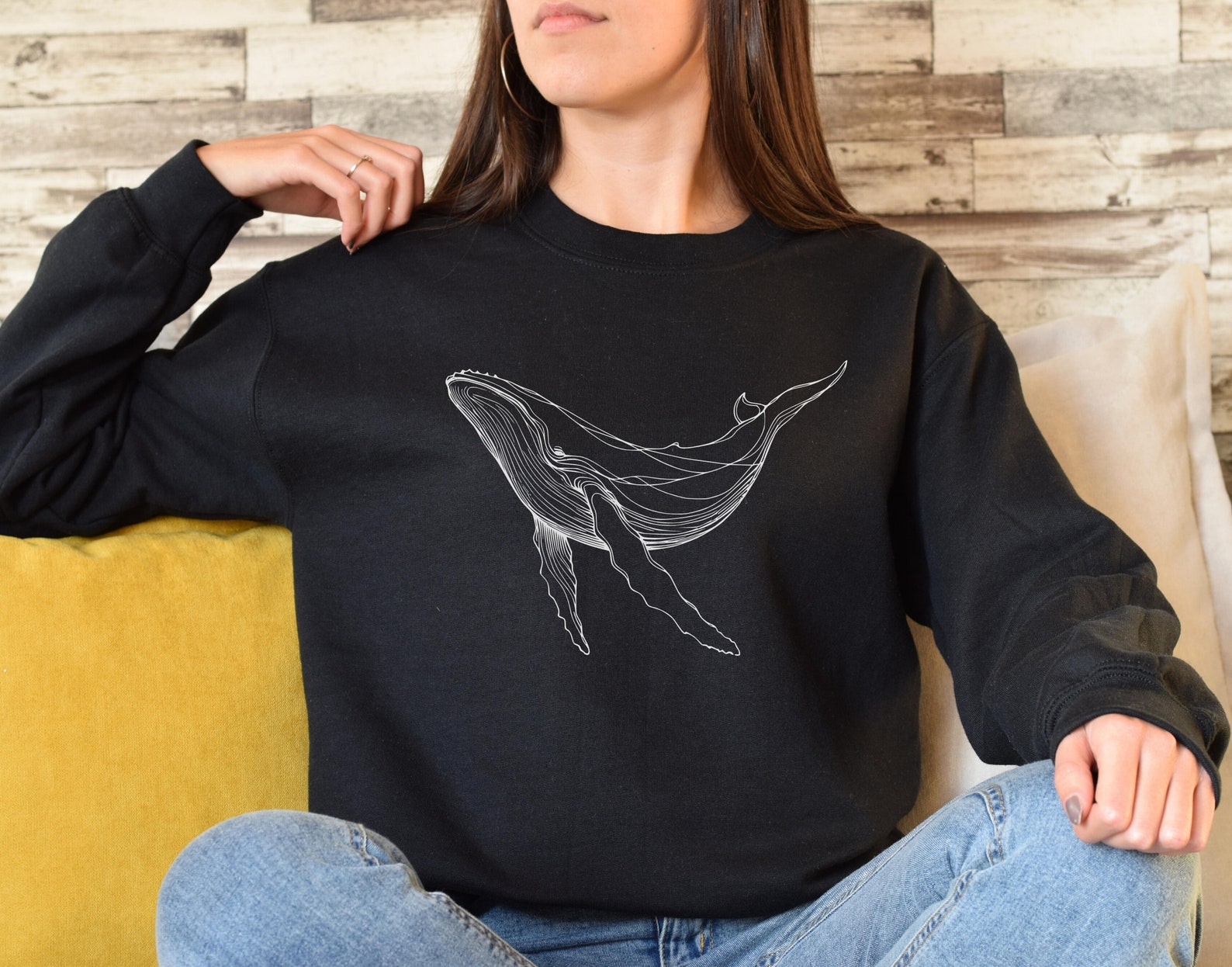 Humpback Whale Sweater, Whale Sweatshirt, Ocean Animal Jumper, Biology ...