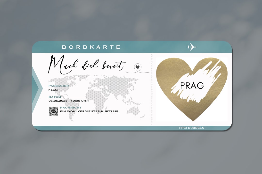 Boarding Pass personalized Boarding Pass Travel Voucher - Etsy