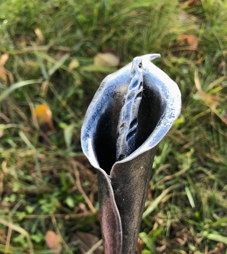 Forged Calla Lily, Metal Lily, 6th Anniversary Gift, Iron Anniversary ...