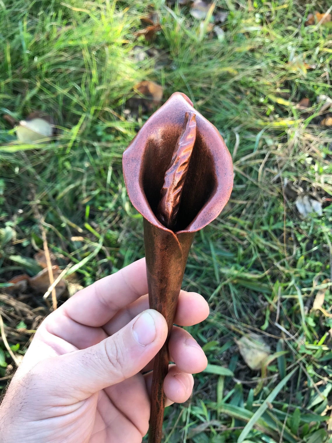 Forged Calla Lily, Metal Lily, 6th Anniversary Gift, Iron Anniversary ...