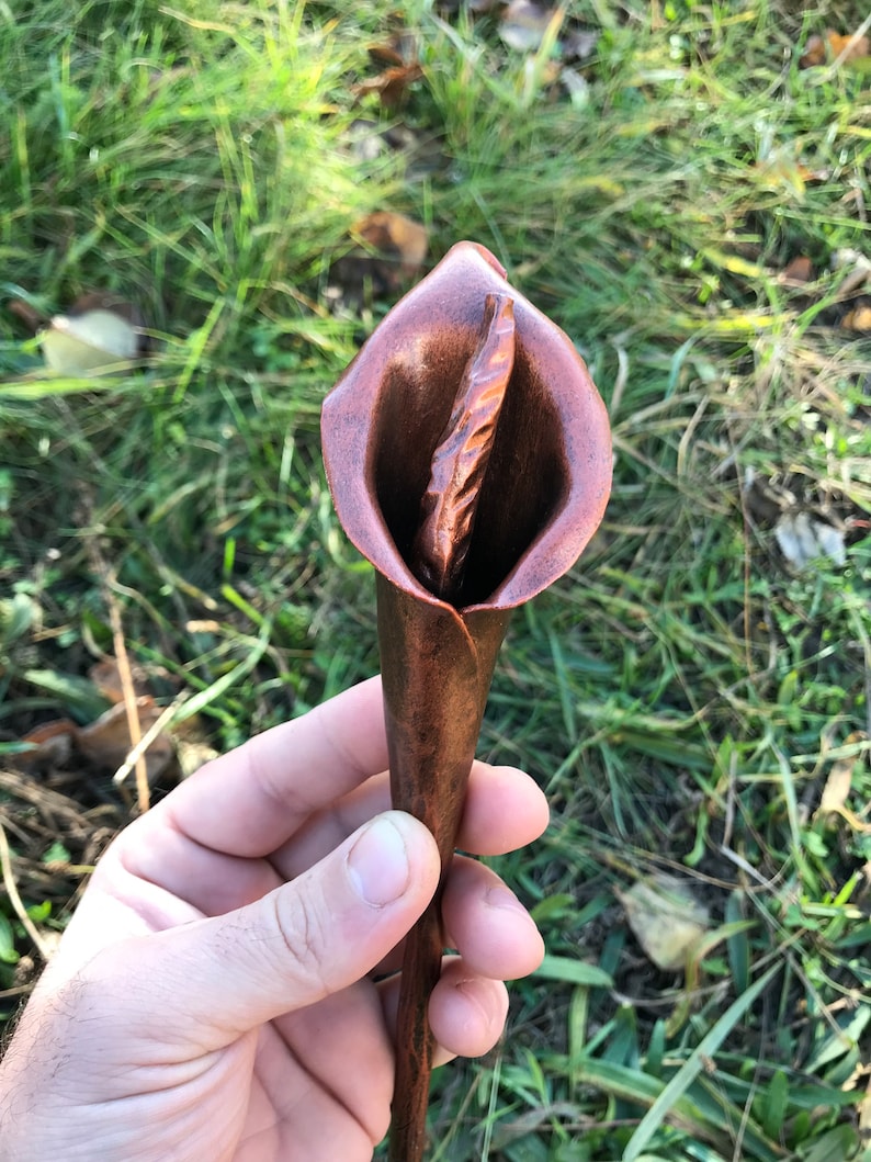 Forged Calla Lily, Metal Lily, 6th Anniversary Gift, Iron Anniversary ...