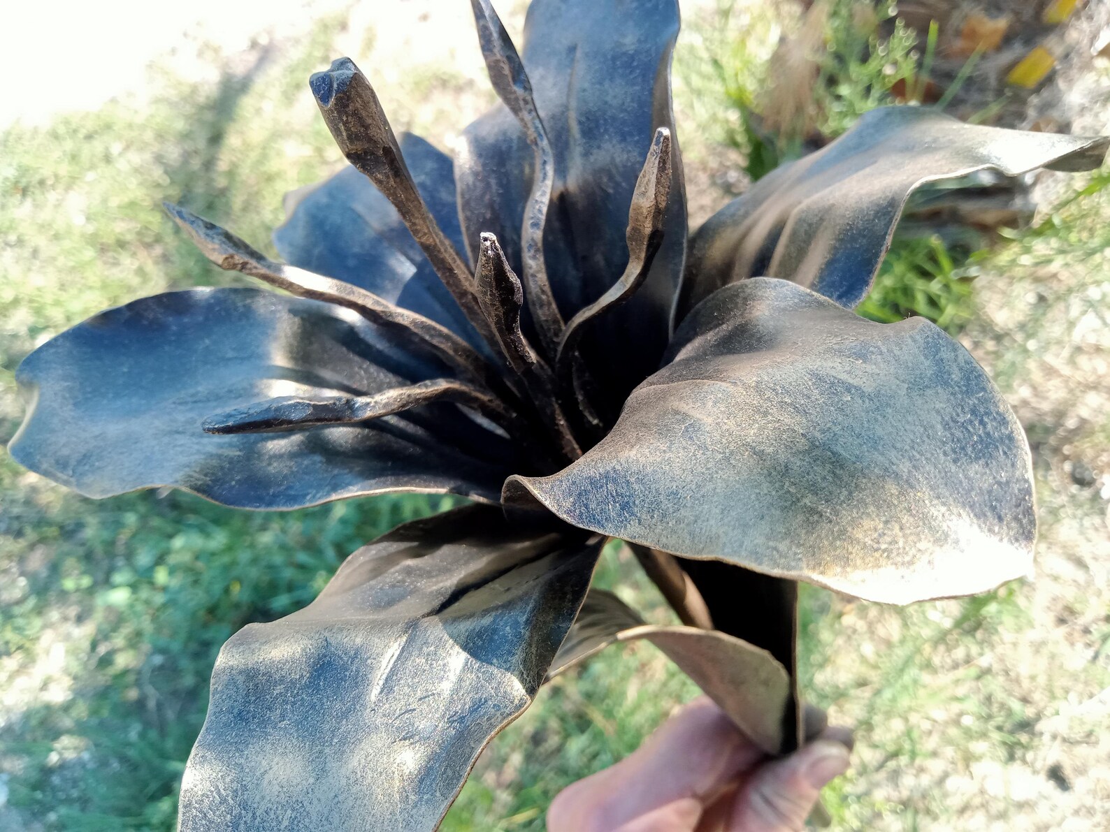 Forged Lily Flower, Metal Lily, 6th Anniversary Gift, Iron Anniversary ...