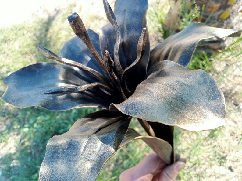 Forged Lily Flower, Metal Lily, 6th Anniversary Gift, Iron Anniversary ...
