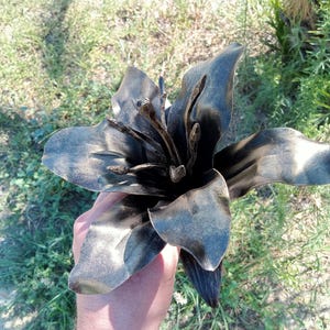 Forged Lily Flower, Metal Lily, 6th Anniversary Gift, Iron Anniversary ...