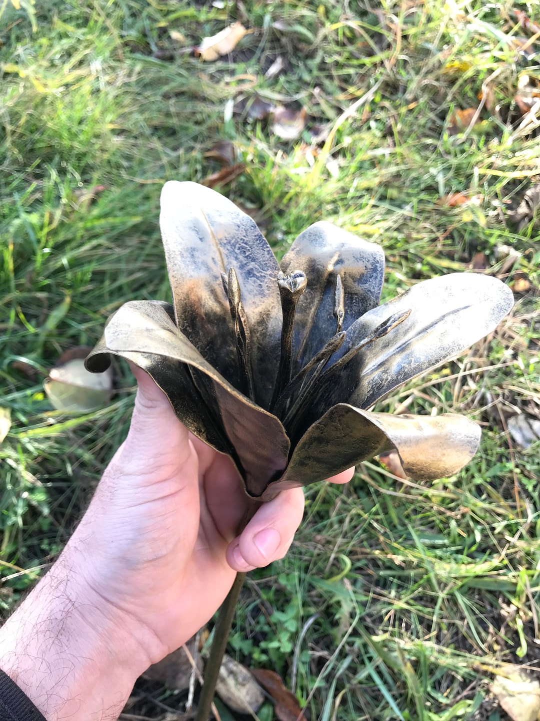 Forged Lily, Metal Lily, 6th Anniversary Gift, Iron Anniversary, Lily ...