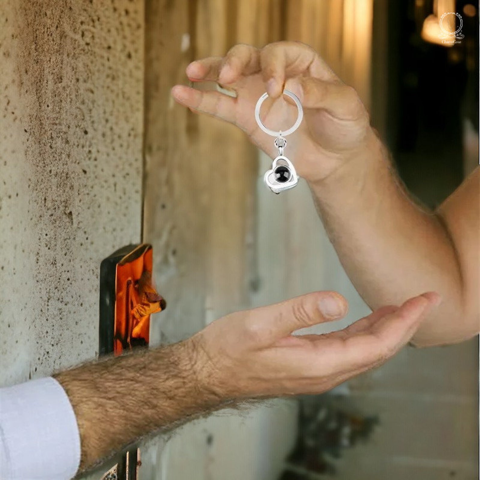 Personalized Photo Projection Keychain 'I Love You' in 100 Languages ...