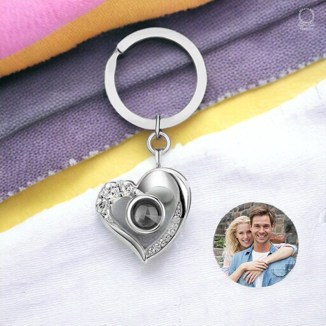 Personalized Photo Projection Keychain 'I Love You' in 100 Languages ...