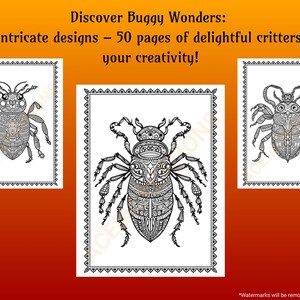 Bug Coloring Pages Bundle 50 Detailed Coloring Pages PDF Digital ...