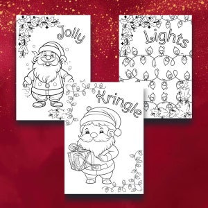 Christmas Themed A Through Z Coloring Pages Bundle Instant Digital ...
