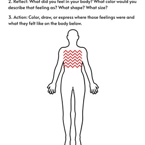 Body Scan Therapist Activity Sheet for Mental Health Help Download and ...