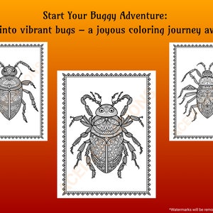 Bug Coloring Pages Bundle 50 Detailed Coloring Pages PDF Digital ...