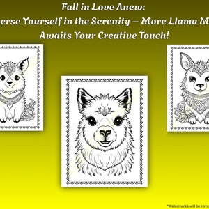 Llama Coloring Pages 50 Page Bundle PDF Download and Print for Letter ...