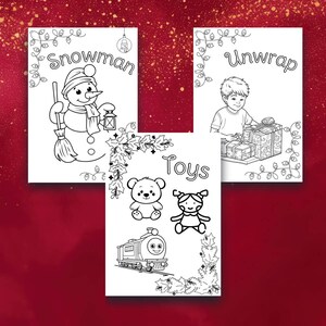 Christmas Themed A Through Z Coloring Pages Bundle Instant Digital ...