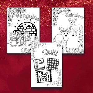 Christmas Themed A Through Z Coloring Pages Bundle Instant Digital ...