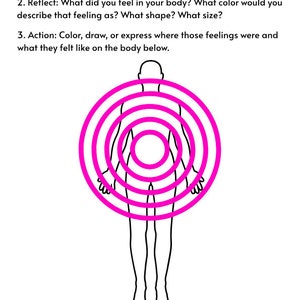 Body Scan Therapist Activity Sheet for Mental Health Help Download and ...