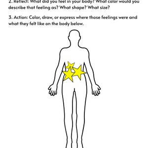 Body Scan Therapist Activity Sheet for Mental Health Help Download and ...