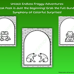 Frog Coloring Pages 64 Page Bundle Imaginative Coloring for Adults and ...