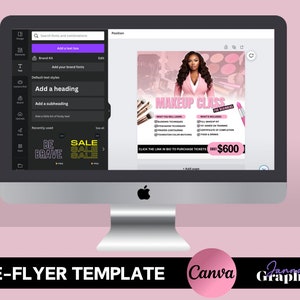Makeup Class Flyer Template Makeup Artist Template Customizable ...