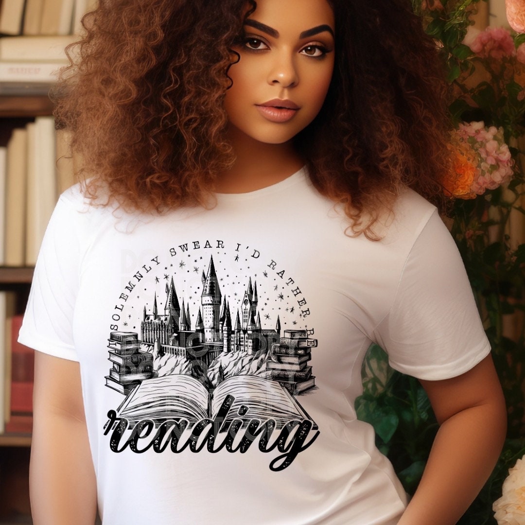 Sublimated I Solemnly Swear Reading T-shirt - Etsy