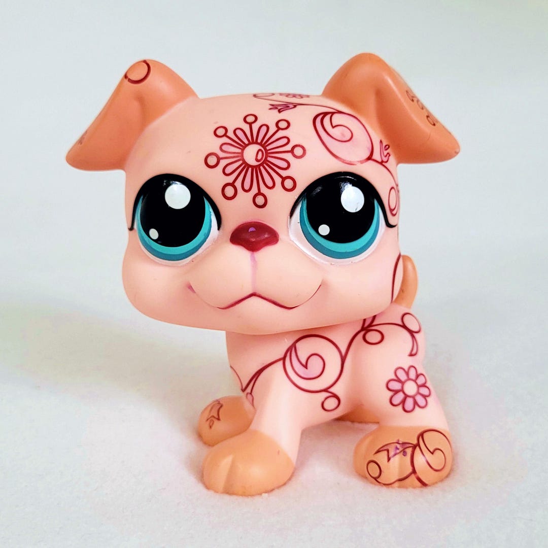 LPS Littlest Pet Shop Jumbo Deco Boxer Dog - Hasbro Authentic - Etsy