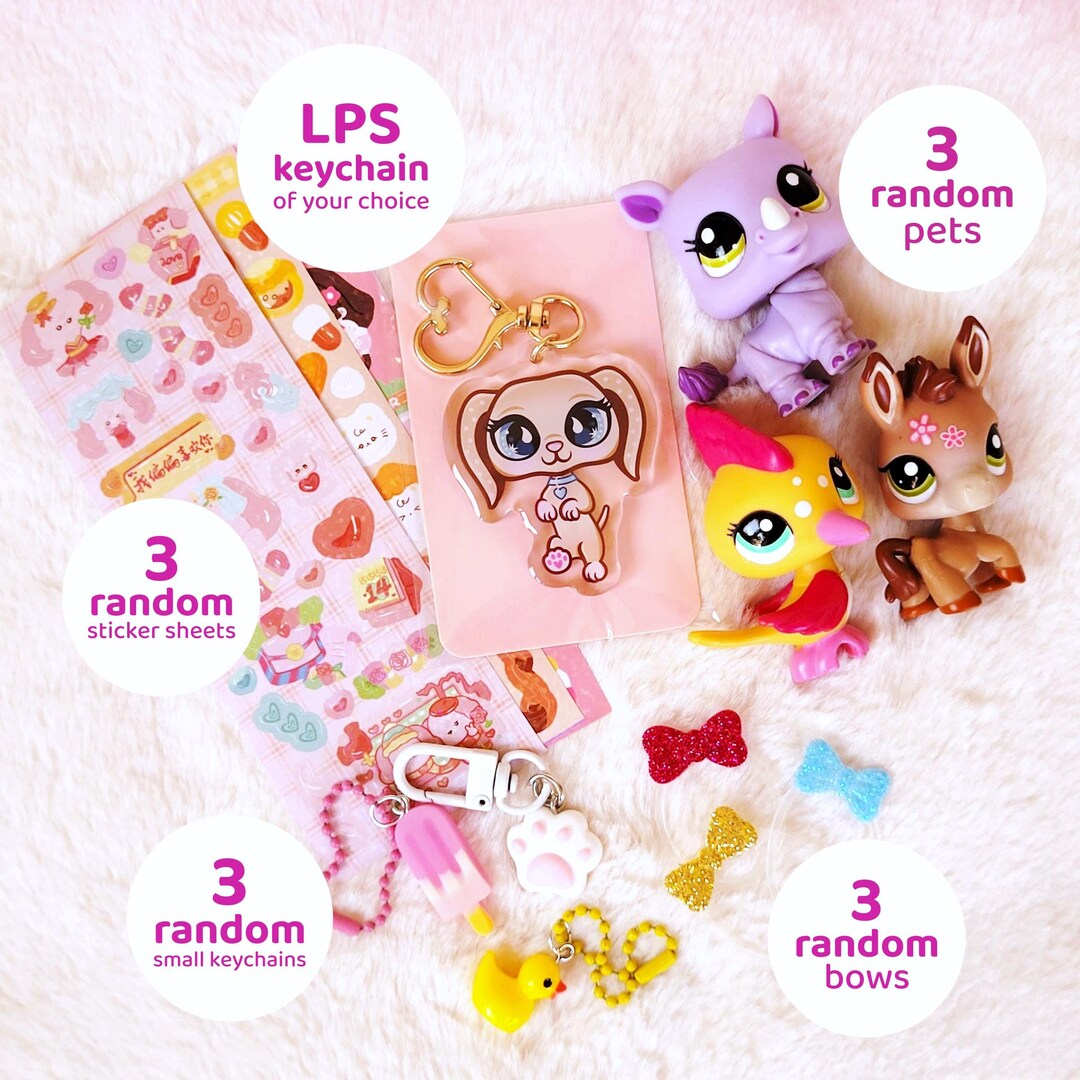 Mystery Box LPS Littlest Pet Shop - Set of 3 RANDOM Pets, Dachshund ...