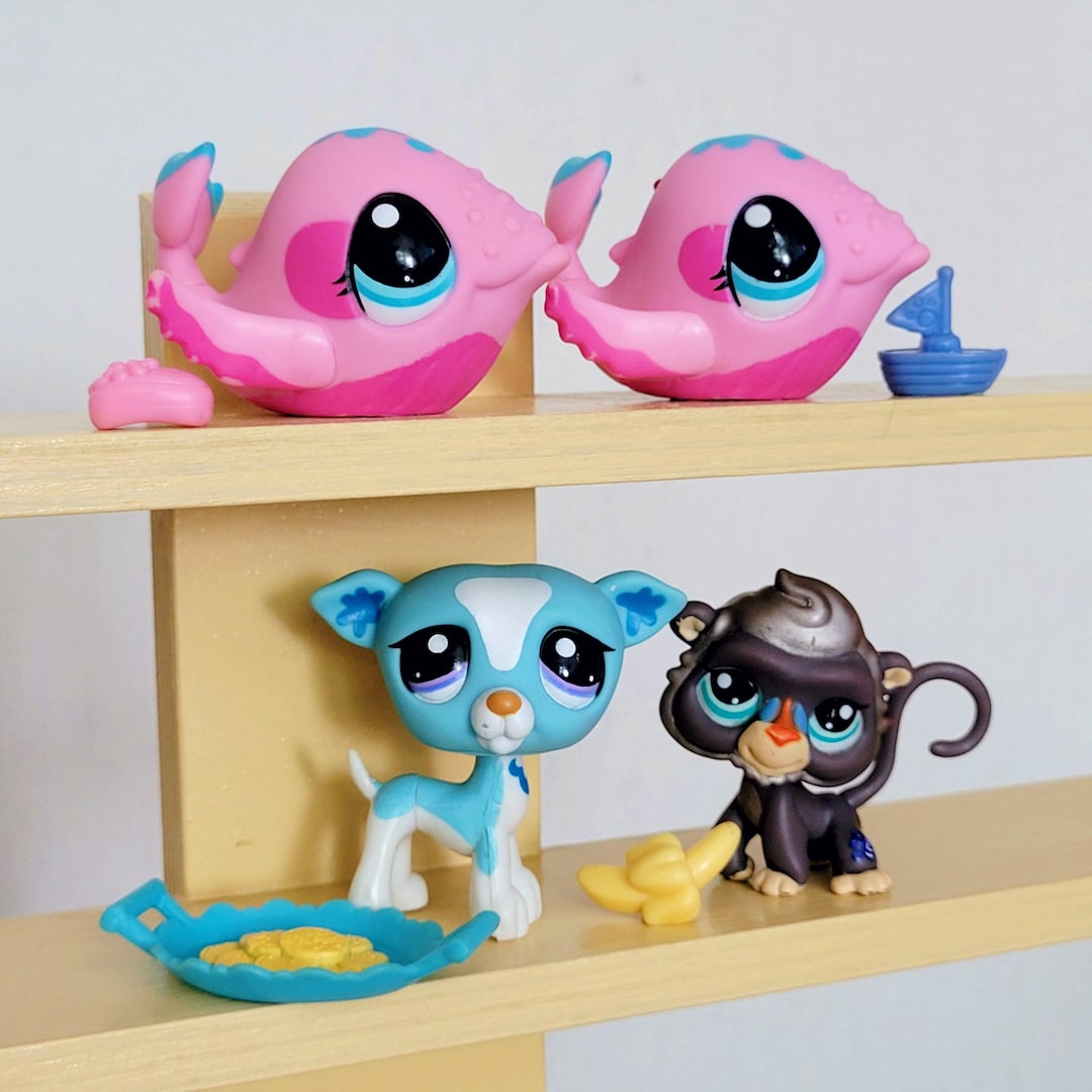 LPS Littlest Pet Shop Whales, Greyhound, Baboon Hasbro Authentic - Etsy