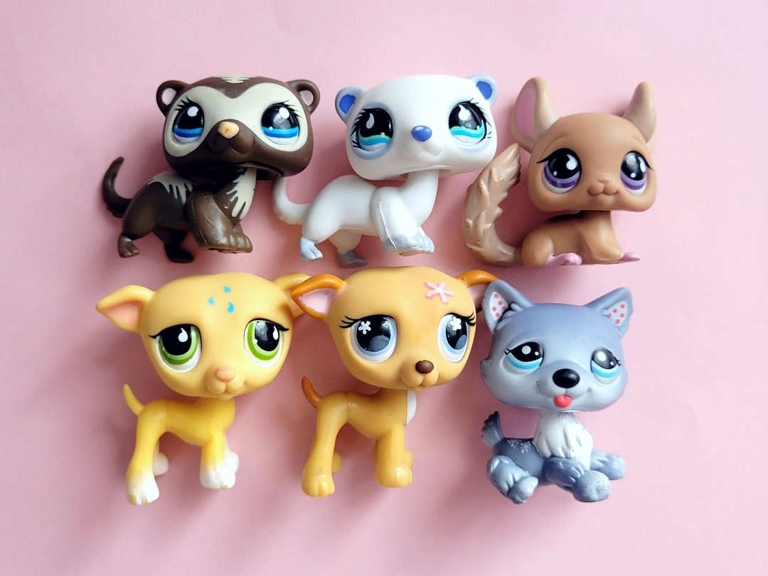 LPS Littlest Pet Shop Ferret Chinchilla Greyhound Husky Hasbro Authentic - Etsy