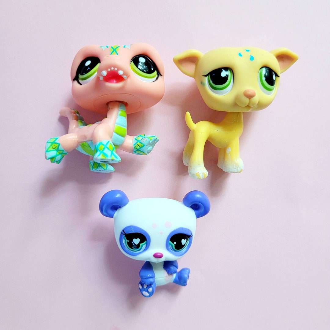 LPS Littlest Pet Shop Crocodile Greyhound Panda Hasbro Authentic - Etsy