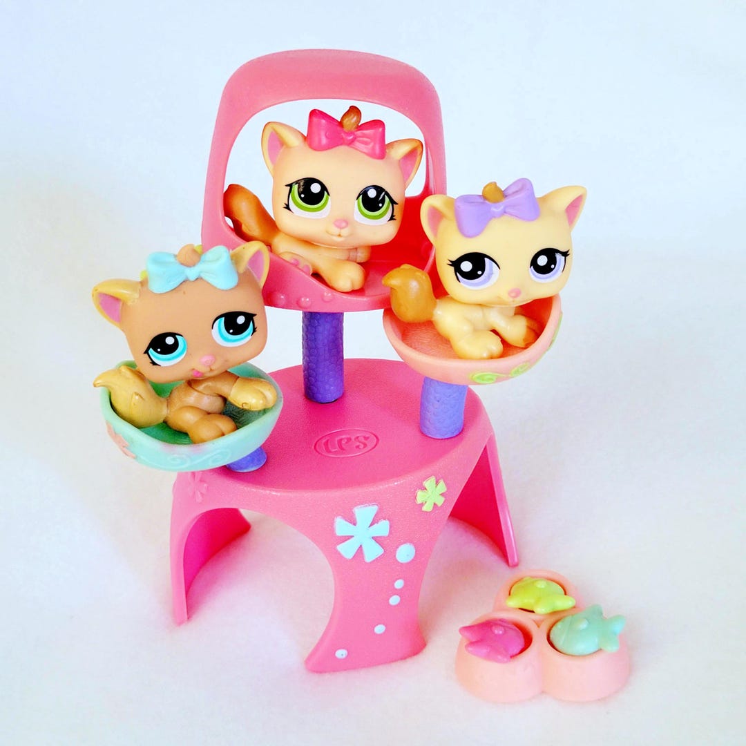 LPS Littlest Pet Shop Complete Triplets Set Kitten Cats 1335 1336 1337 Hasbro Authentic - Etsy