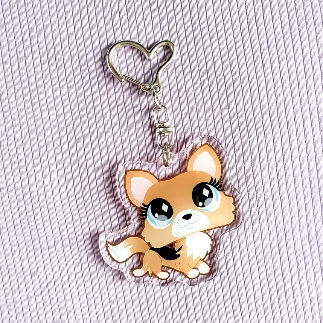 LPS Keychain Corgi Dog Pet - Etsy