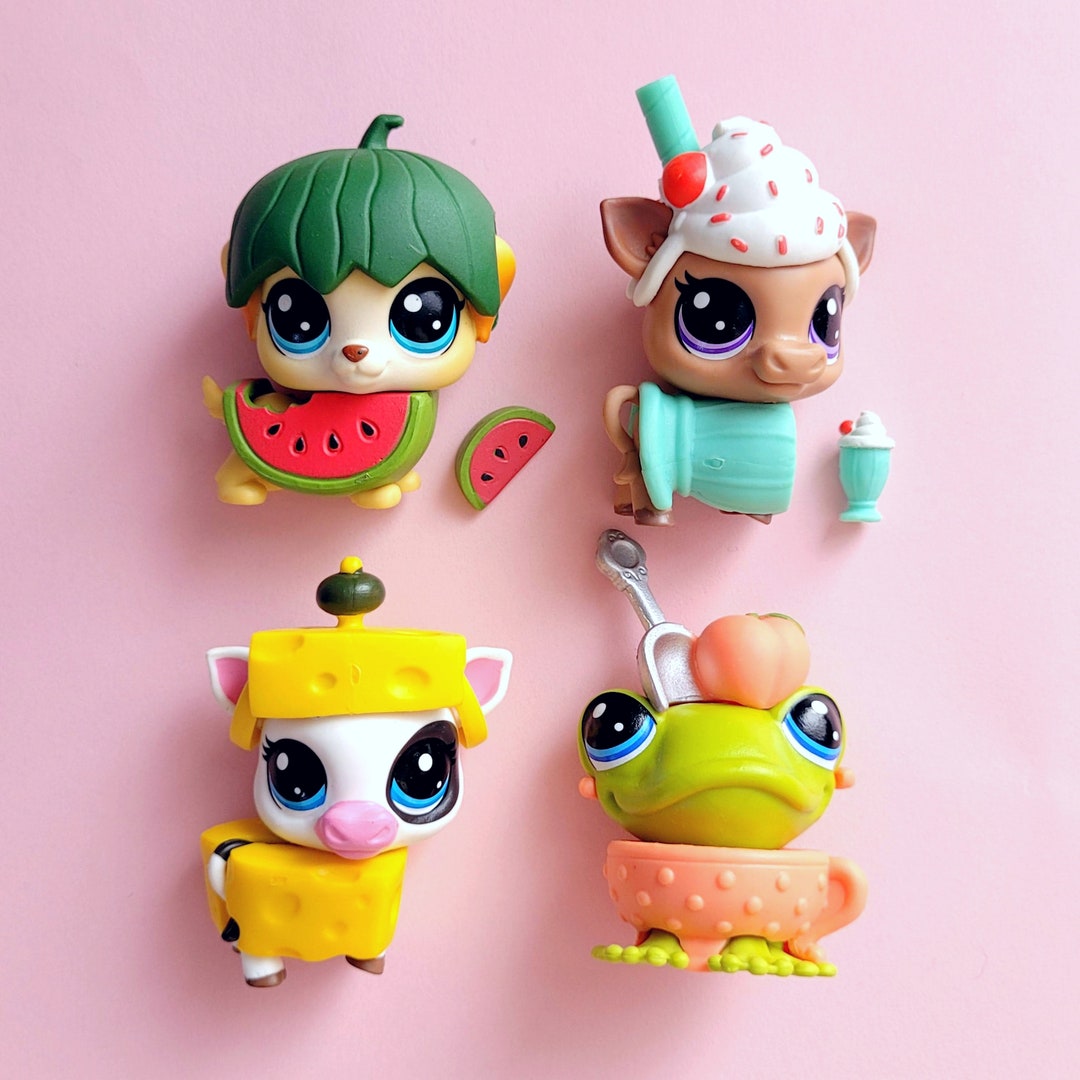 LPS Littlest Pet Shop Hungry & Thirsty Pets Hasbro Authentic - Etsy