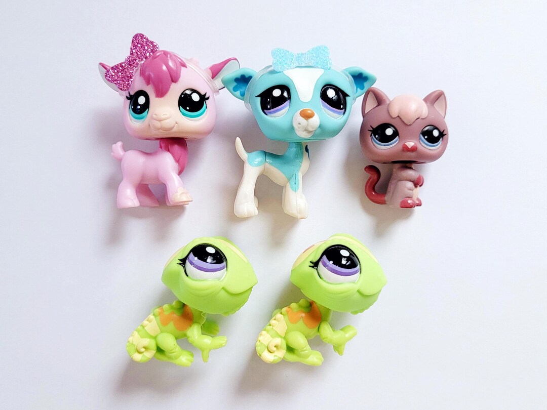 LPS Littlest Pet Shop - EU Exclusive Pets - Goat, Greyhound, Kitten Cat ...
