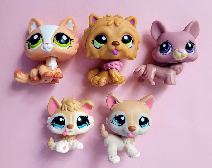 LPS Littlest Pet Shop Cat Chow Chow Corgi Husky Dog Hasbro Authentic - Etsy