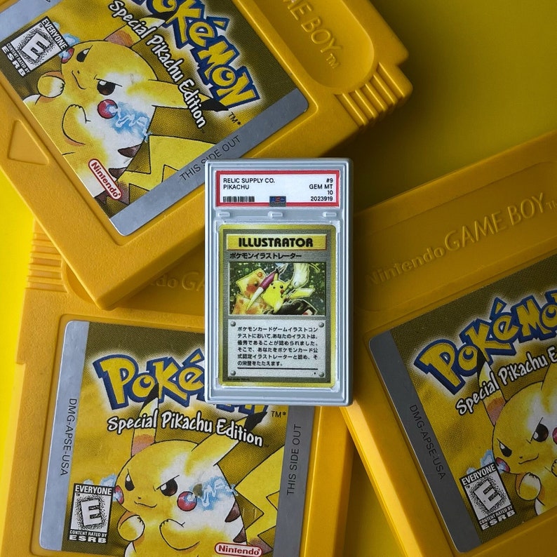 Pin: 1998 Illustrator Pikachu Graded 10 Enamel Pin - Etsy