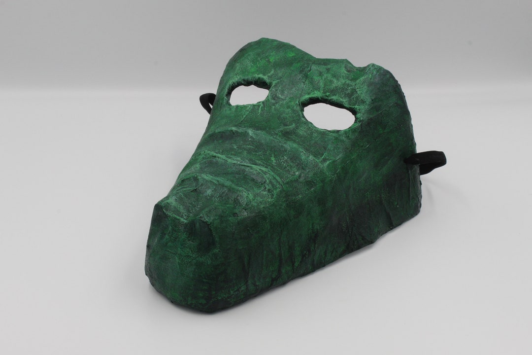 Crocodile Mask, Paper Mache Mask, Full Face Mask - Etsy