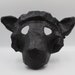 Black Sheep Mask, Paper Mache Mask,masquerade Ball Mask , Animal Mask ...
