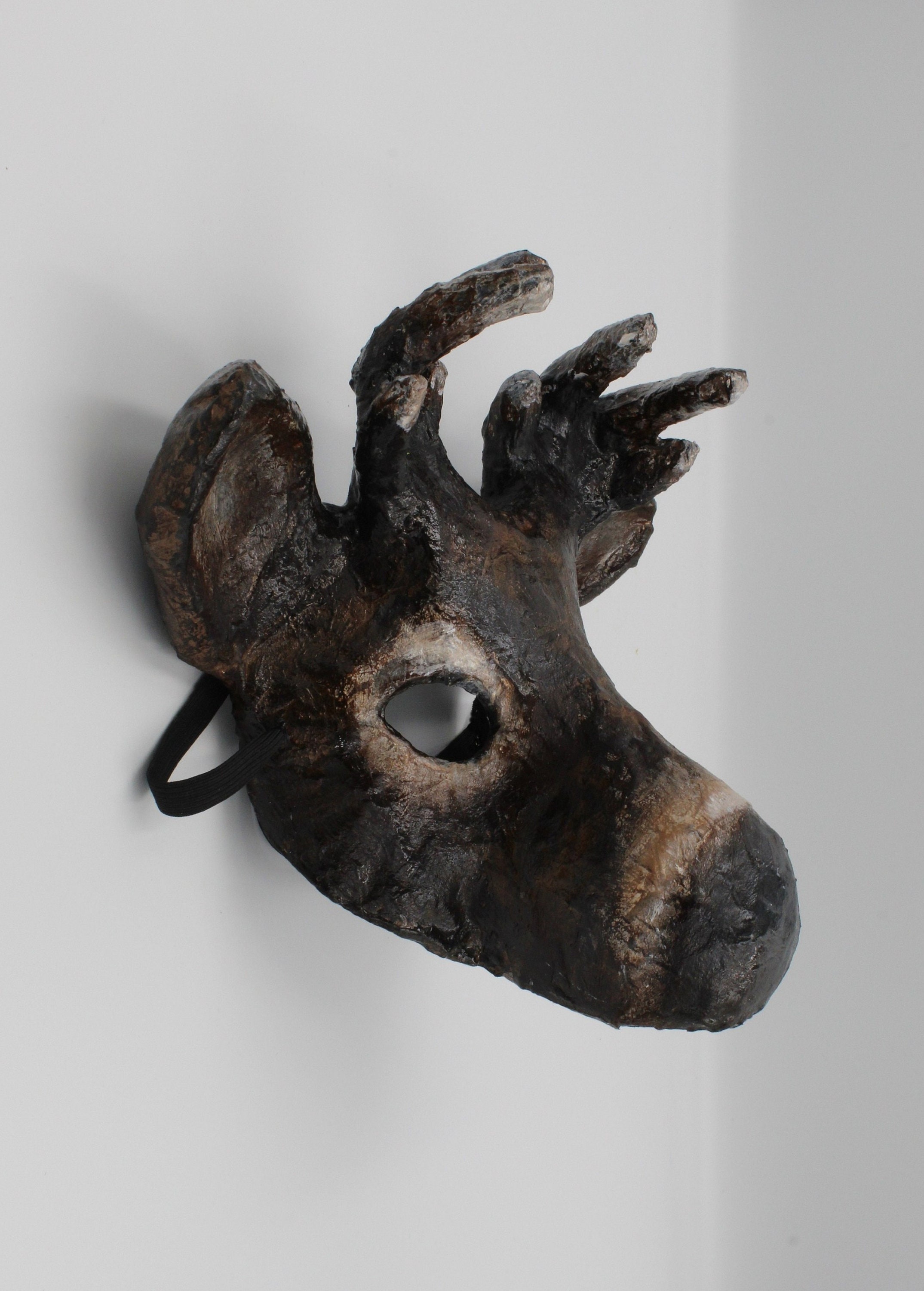 Deer Mask, Realistic Animal Mask, Paper Mache Mask, Masquerade Ball ...