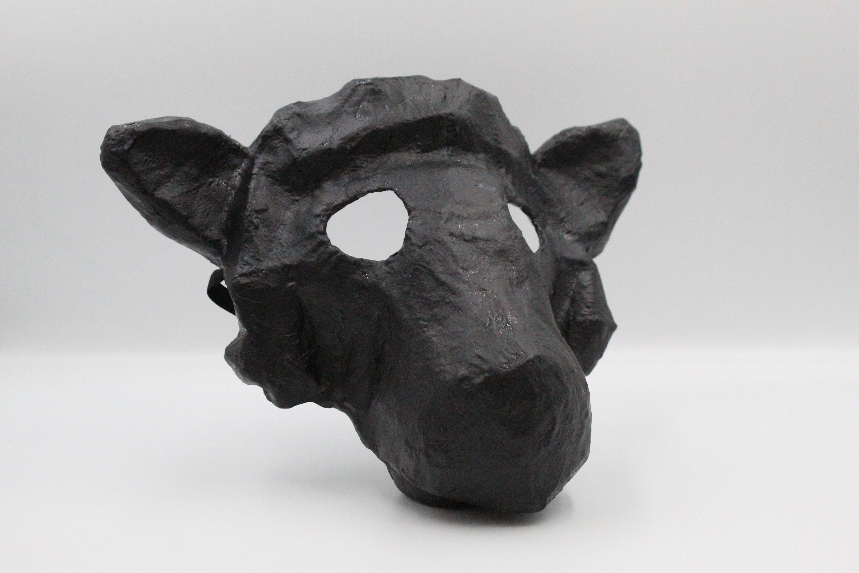 Black Sheep Mask, Paper Mache Mask,masquerade Ball Mask , Animal Mask ...
