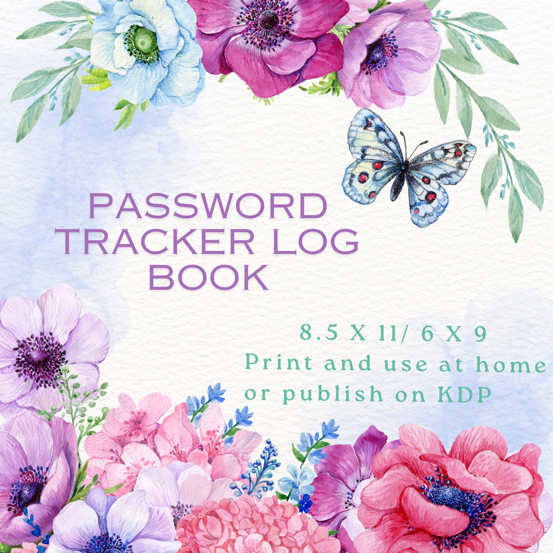 Printable Password Tracker Password Log and Password Keeper - Etsy